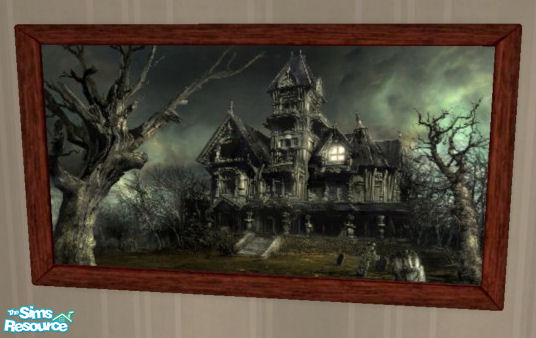 The Sims Resource - Haunted Mansion Painting