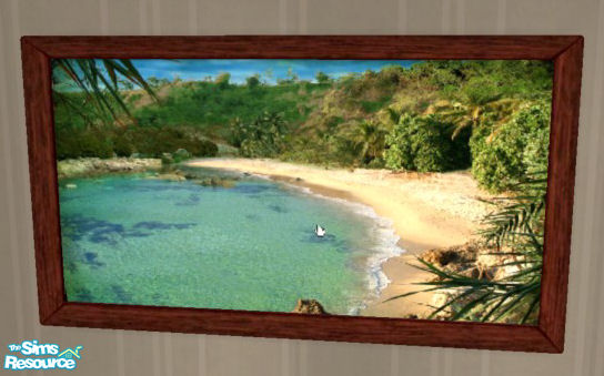 The Sims Resource - Beach Oasis Painting