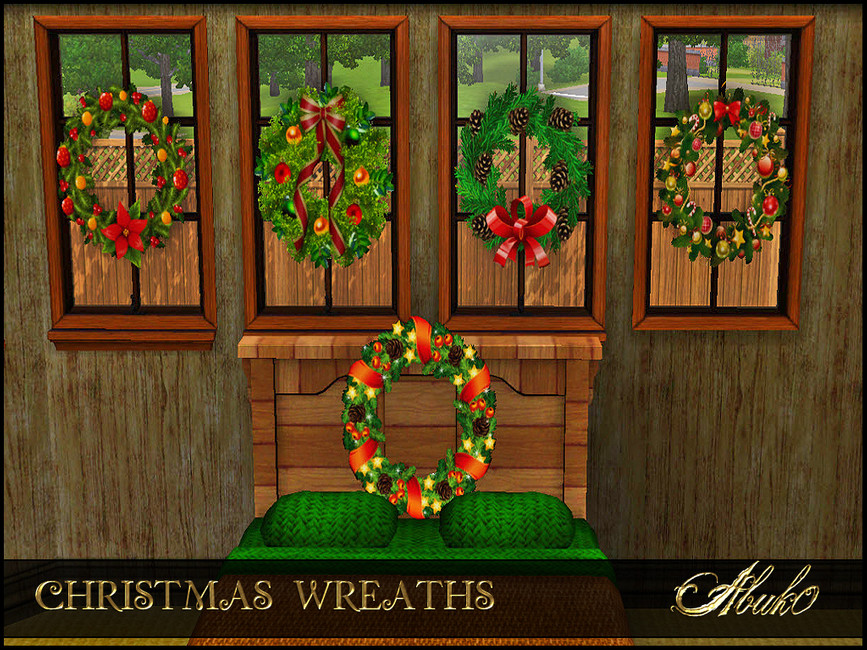 The Sims Resource - CHRISTMAS WREATHS