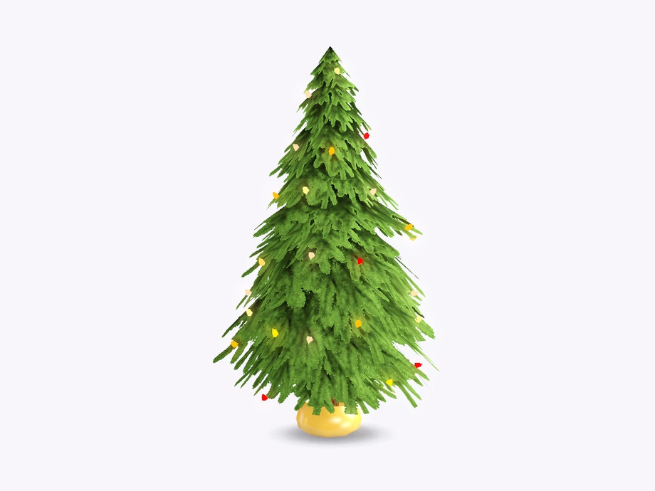 The Sims Resource | Christmas Tree 2011 Warm Lights