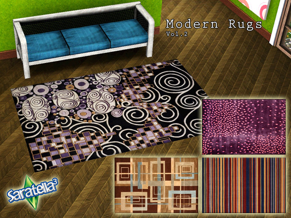 The Sims Resource | Modern Rugs Vol2
