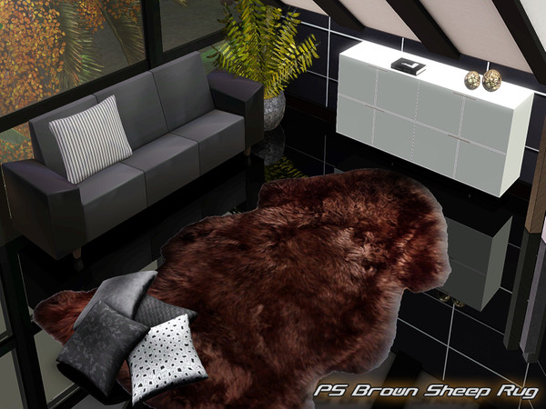 The Sims Resource | PS Brown Sheep Rug