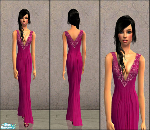 The Sims Resource | Prom Queen - Dark pink