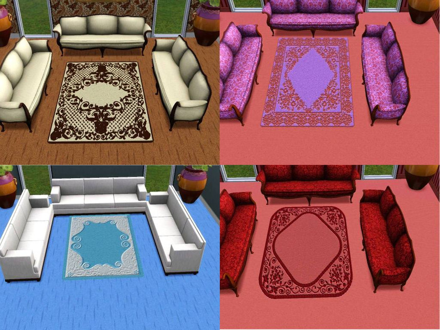 The Sims Resource - Victorian Rugs