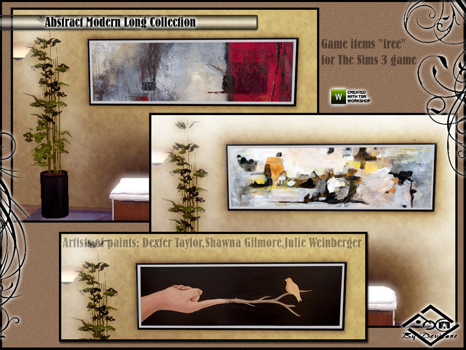 The Sims Resource | Abstract Modern Long Collection