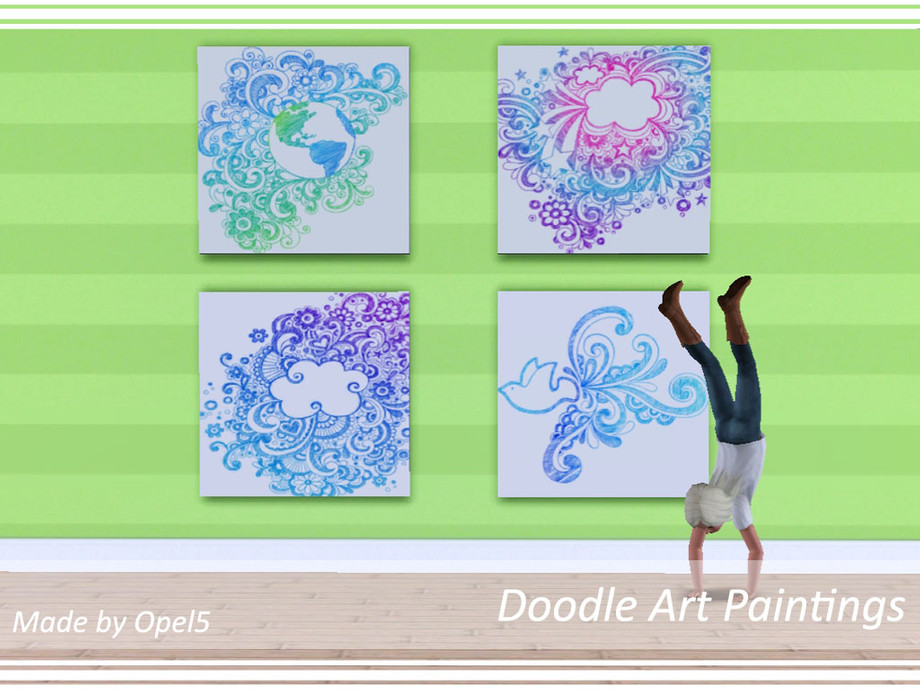 The Sims Resource | Doodle Art Paintings