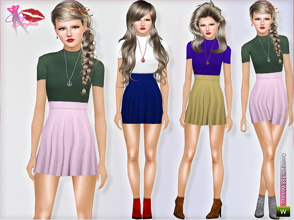 The Sims Resource | Trendy Vintage Set