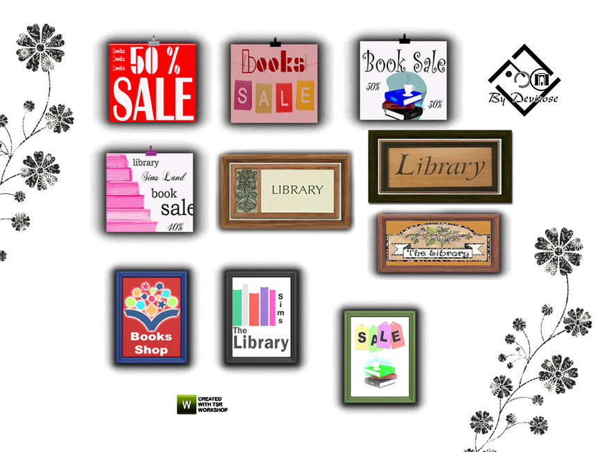 The Sims Resource - Signs and Directions Collection Set2