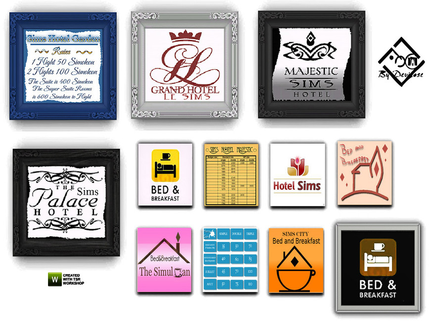 The Sims Resource - Signs and Directions Collection Set2