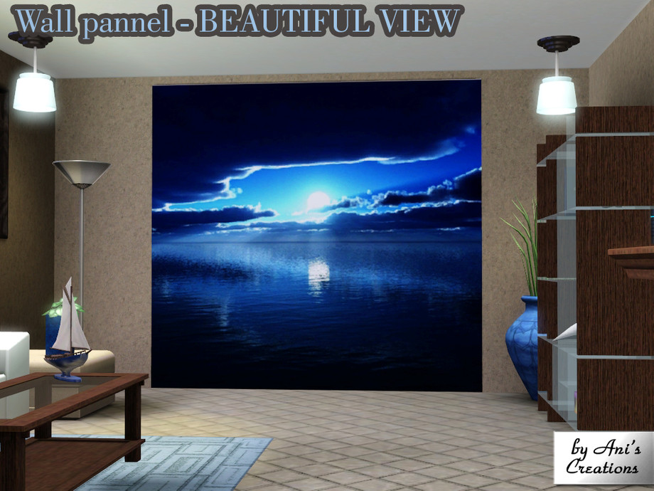 The Sims Resource | Wall pannel - Beautiful view by Ani's Creations