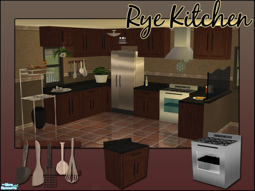 The Sims Resource - Rye Kitchen Set