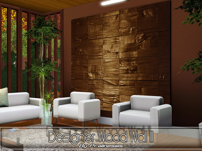 The Sims Resource | Designer Wood Wall III