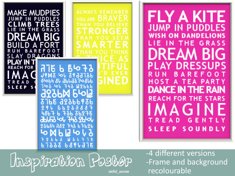 The Sims Resource | Inspirational Poster