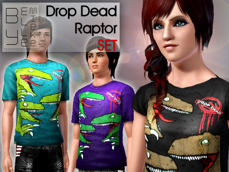 The Sims Resource | Drop Dead Raptor SET: Teen-Adult