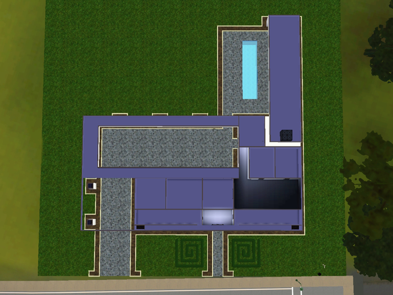 The Sims Resource | Insane two level modern home