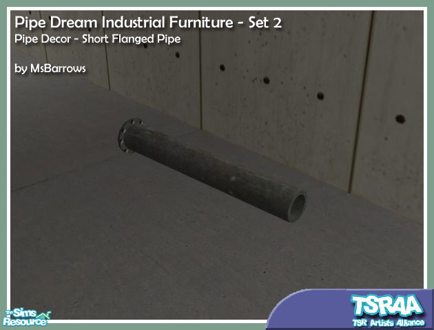 The Sims Resource | Pipe Dream Deco - Short Flanged Pipe
