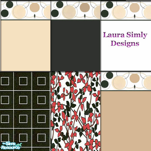 The Sims Resource | Laura Simly Good N\' Plenty Wallpaper Set