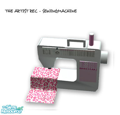 The Sims Resource | the artist - pink & green recolor SET - sewingmachine