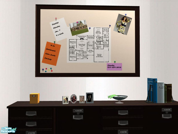 The Sims Resource - PB Homeoffice - Pinboard