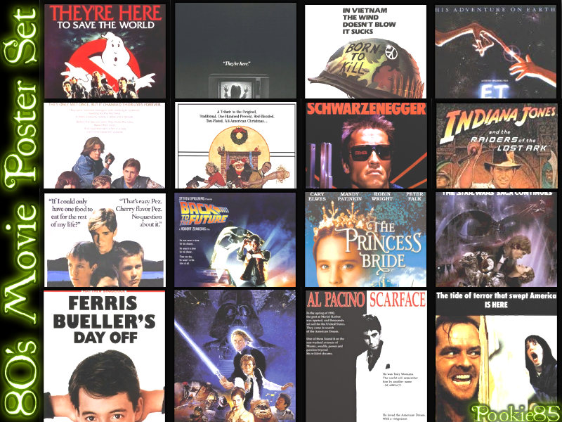 The Sims Resource | 80's Movie Poster Set