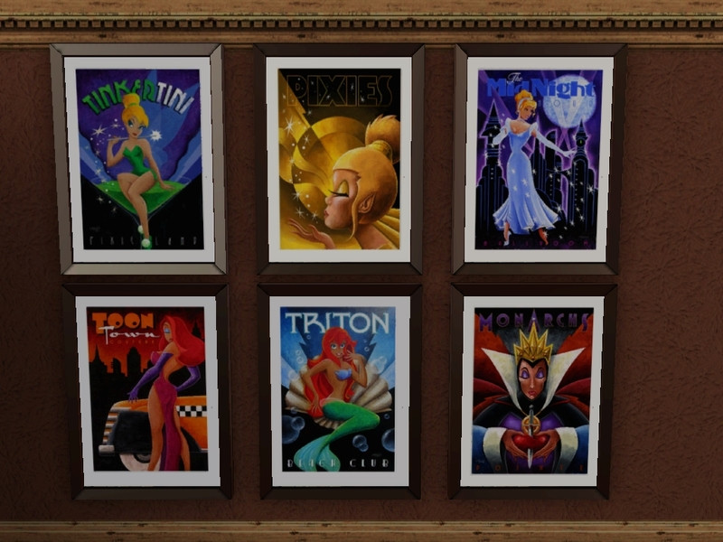 monstrcookie99's Abstract Disney Paintings