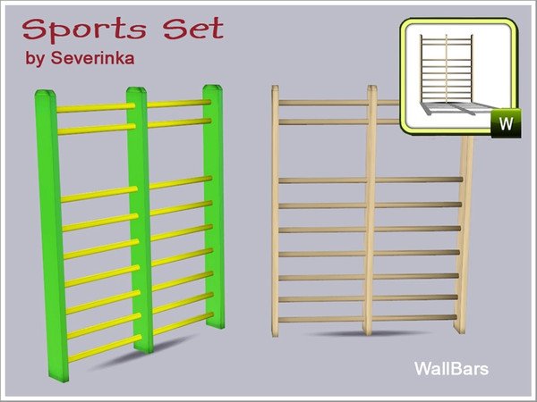 The Sims Resource | Sports Set - WallBars