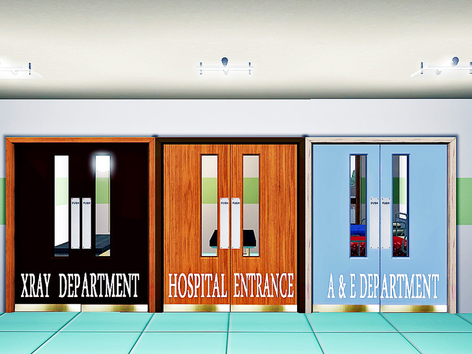 The Sims Resource | Hospital Door - By Luckyoyo.