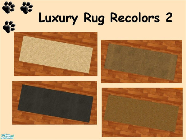 The Sims Resource - Luxury Rug Recolors 2