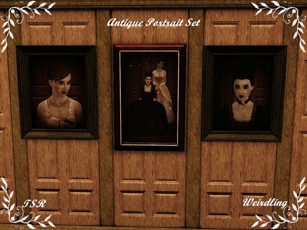 The Sims Resource | Antique Portrait Set 01