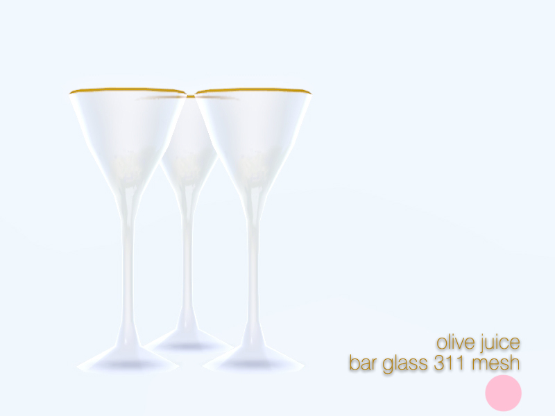 The Sims Resource | Bar Glass 311 Mesh