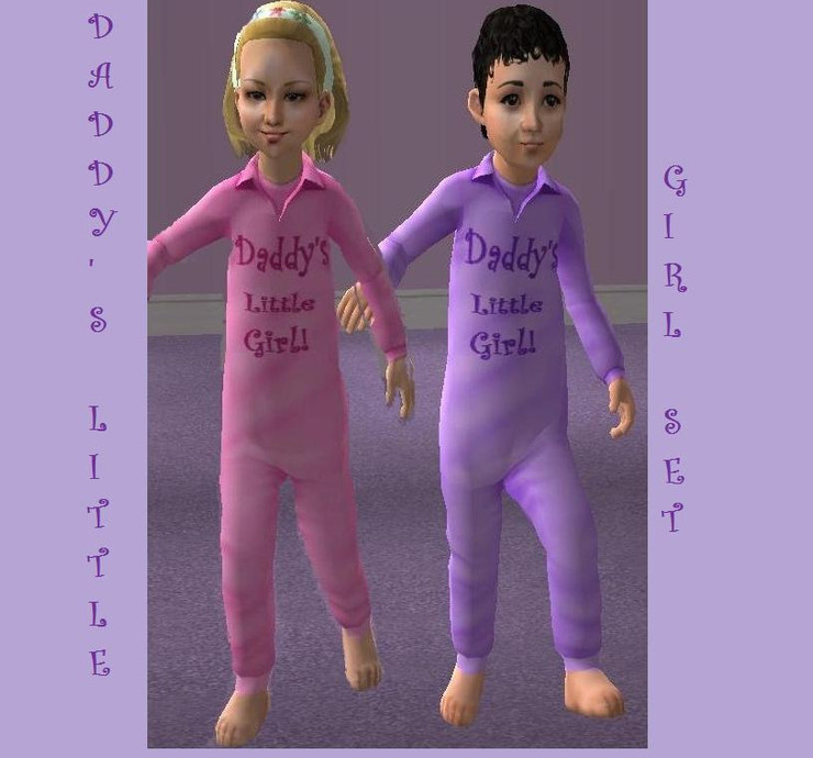 The Sims Resource | Daddy\'s Little Girl Set