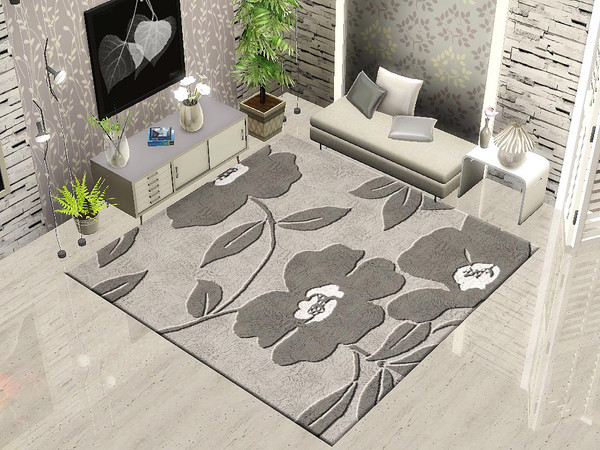 The Sims Resource - Ung999 - Plain Rug 12