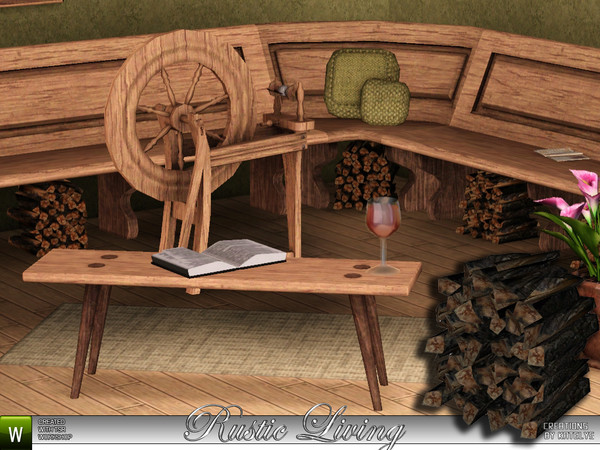 The Sims Resource | Rustic Living Wood