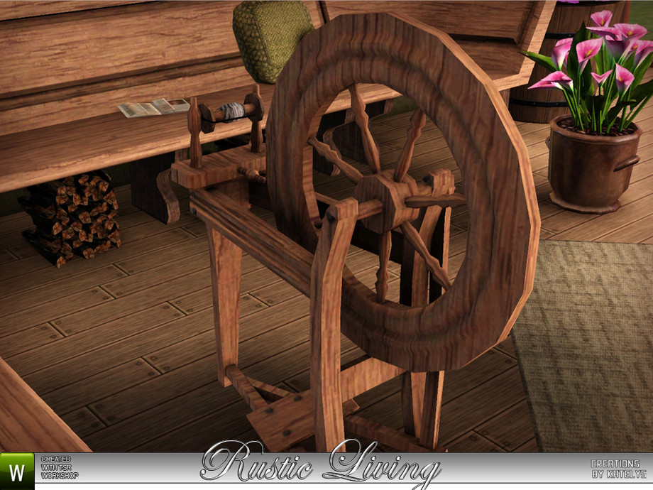 The Sims Resource | Rustic Living Spinning Wheel