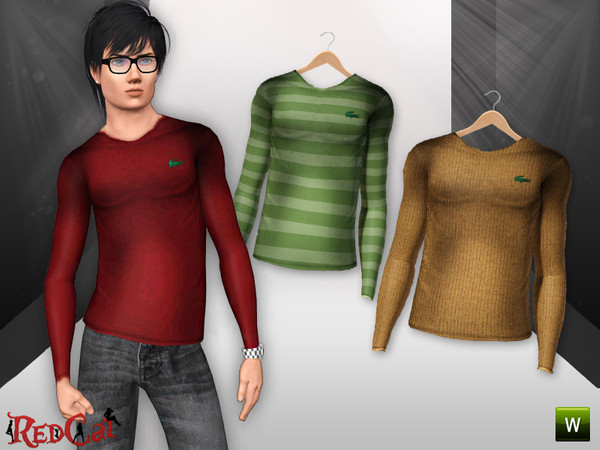 The Sims Resource | Male Set 002_Top