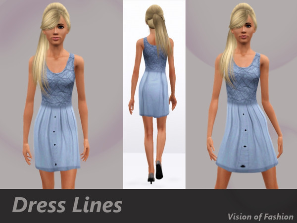 The Sims Resource | Vision of Fashion - Dress Lines