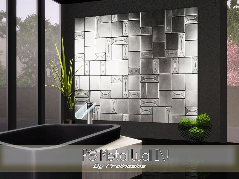 The Sims Resource | PS Metal Wall IV