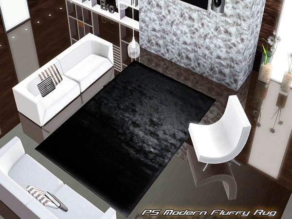 The Sims Resource | Modern Fluffy Rug