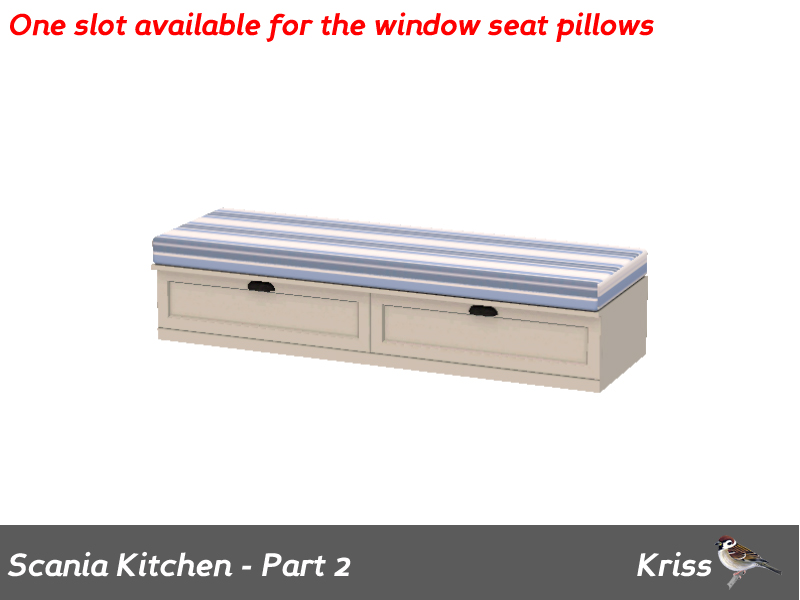 The Sims Resource | Scania Kitchen Window Seat