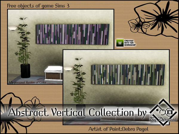 The Sims Resource - Abstract Vertical Collection