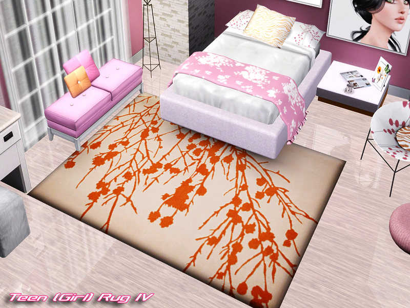 The Sims Resource - Teen (Girl) Rug IV