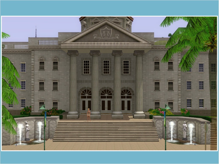 The Sims Resource - Modern Sunset City Hall