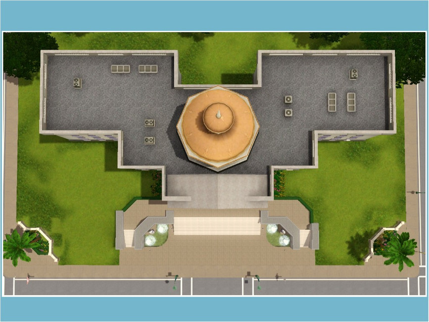 The Sims Resource - Modern Sunset City Hall