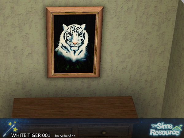 The Sims Resource | White Tiger Portrait 001