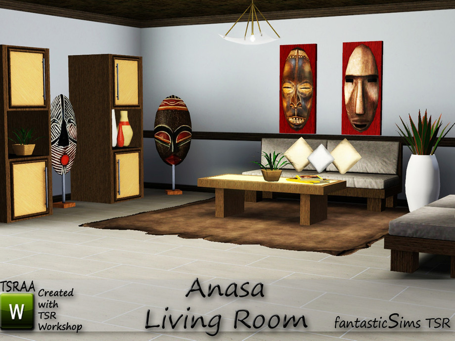 The Sims Resource - Anasa Tribal Mounted Mask