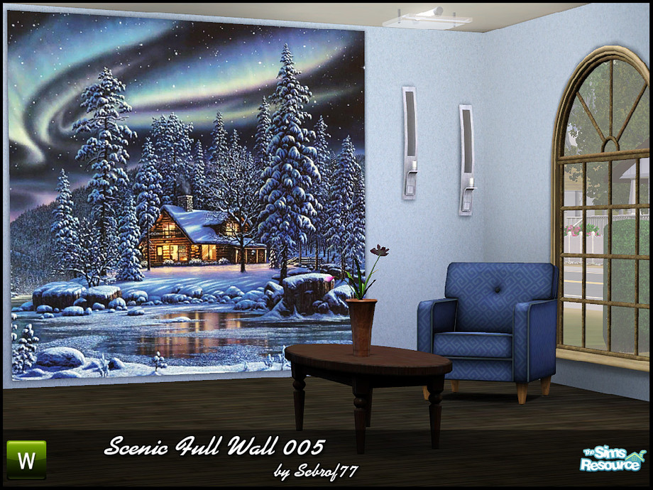 The Sims Resource | Scenic Full Wall 005 v04-10-1631