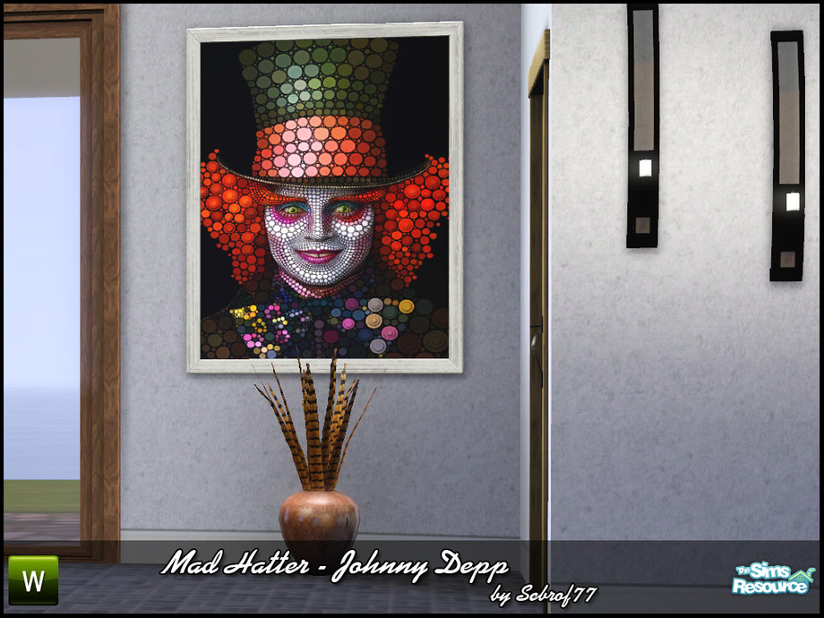 The Sims Resource | Mad Hatter Johnny Depp v04-13-1452