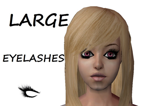 The Sims Resource - Large Eyelashes