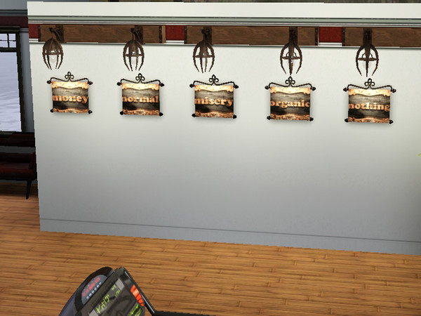 The Sims Resource - Golden Words on Wood