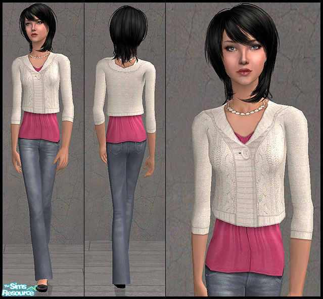 The Sims Resource - Just sweet - Ivory/magenta
